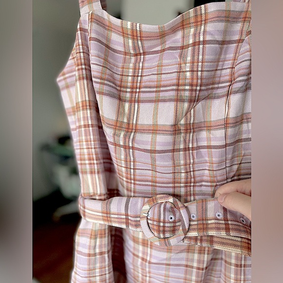 Princess Highway | Dresses | Princess Highway Plaid Jumper Dress ...